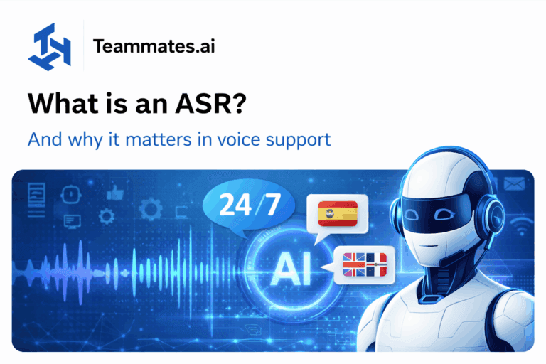 What is an ASR and why it matters in voice support
